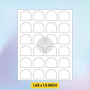 Decorative Arched Label Template SVG Cut File Vector Cricut Eps Png Dxf ...