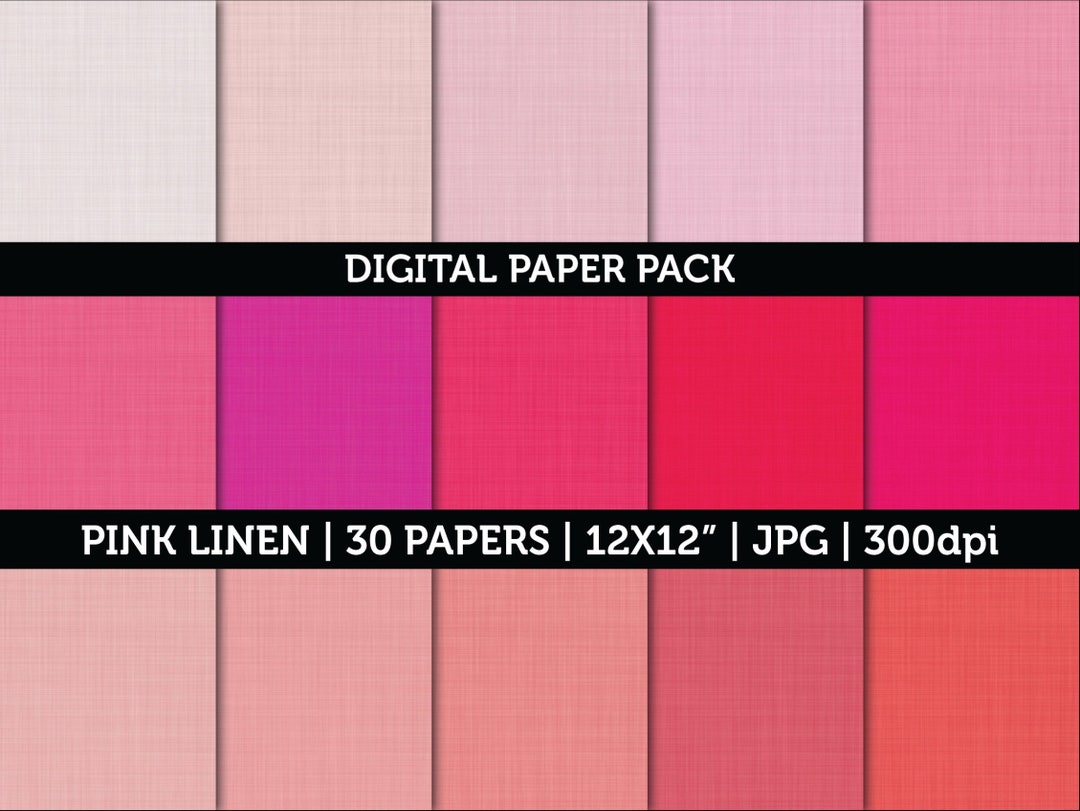 30 Pink Digital Paper Texture Scrapbooking High Quality JPG 300 Dpi ...