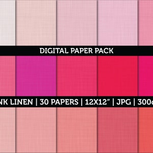 30 Pink Digital Paper Texture Scrapbooking High Quality JPG 300 Dpi ...