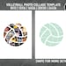 Volleyball Sport Photo Collage Template Canva PDF | Memorial Collage ...