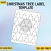 Christmas Tree Label Template SVG Cut File Vector Cricut Png Dxf Eps ...