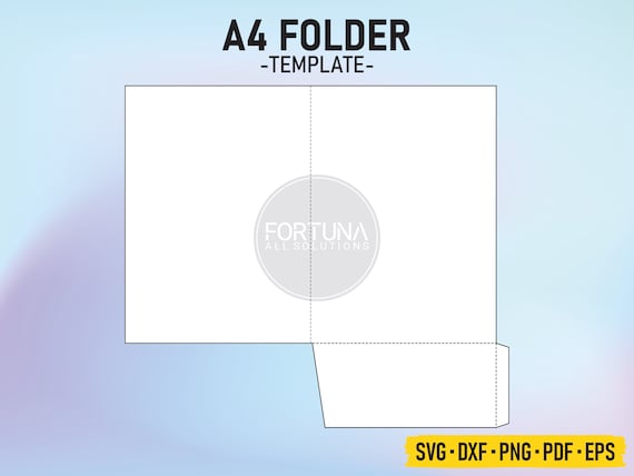 A4 File Folder Template