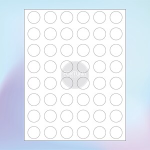 Circle Label Template SVG 22MM |24MM | 25MM | 26MM | 28MM | 30MM | Cut ...