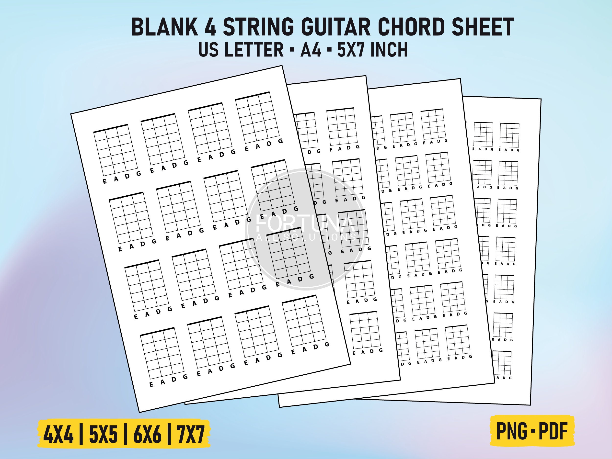 4 String Bass Guitar Chords Chart