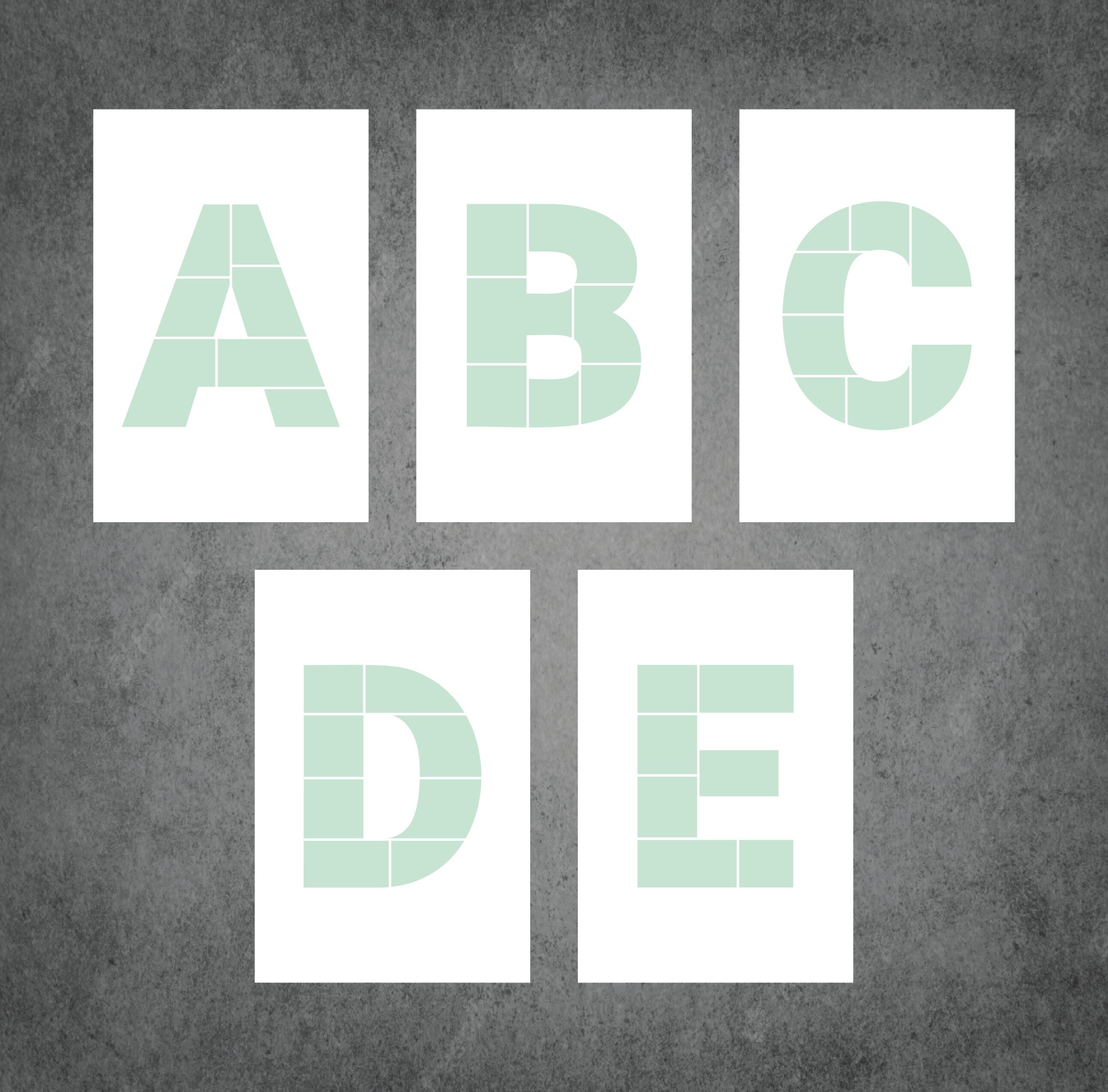 Birthday Alphabet Letter Photo Collage / Pic Collage / Image Collage ...