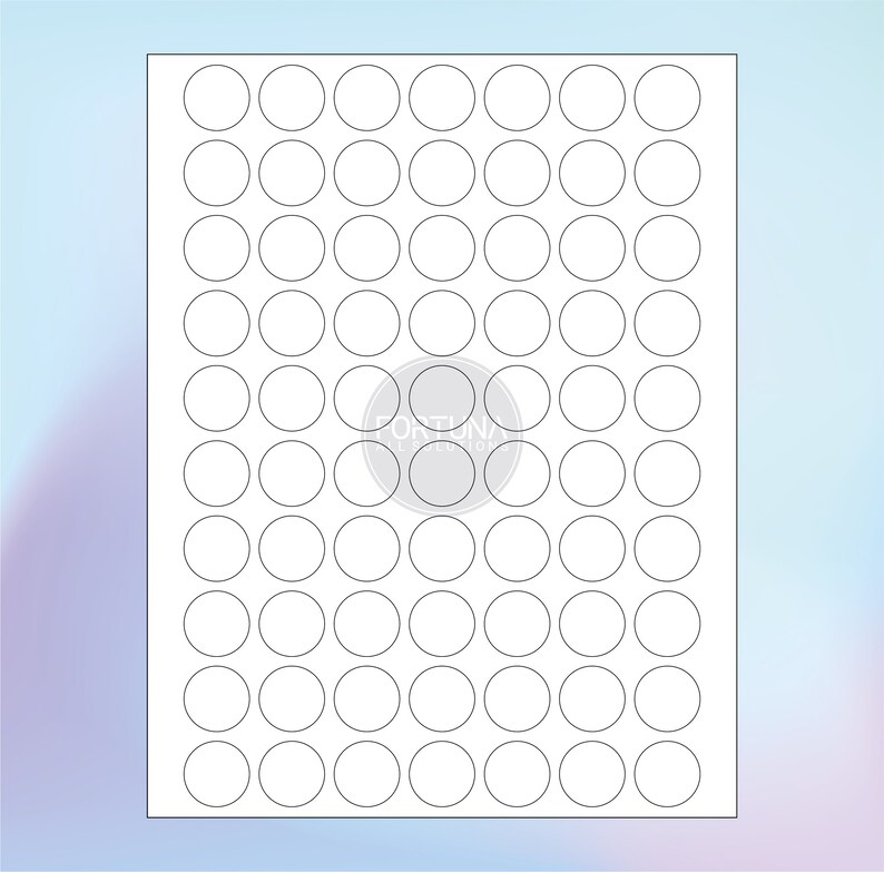 Circle Label Template SVG 22MM |24MM | 25MM | 26MM | 28MM | 30MM | Cut ...