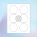 Hexagon Label Envelope Seal Specialty Label Honey Jar Label Decorative ...