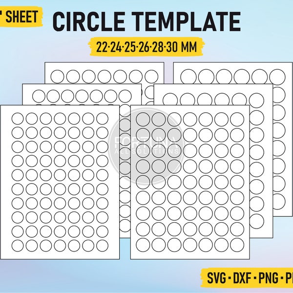 25mm Circle Dxf - Etsy
