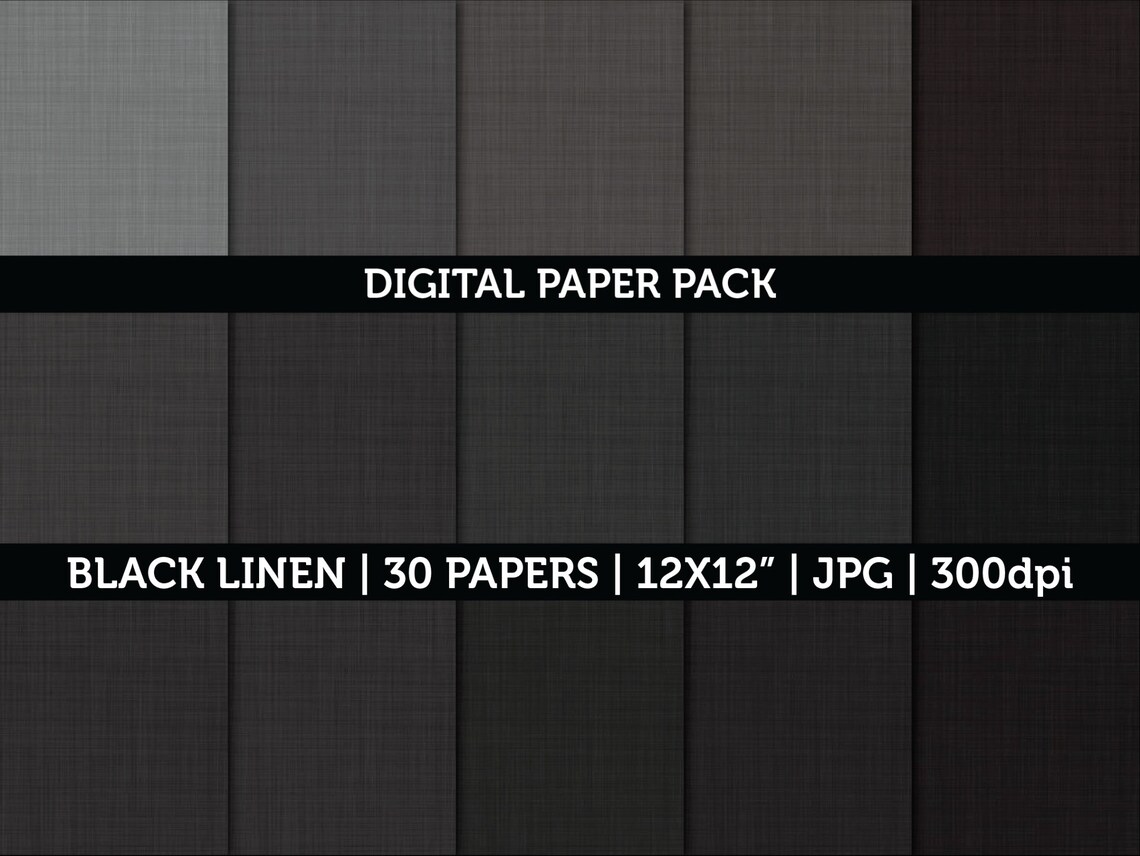 30 Black Digital Paper Texture Scrapbooking High Quality JPG 300 Dpi ...