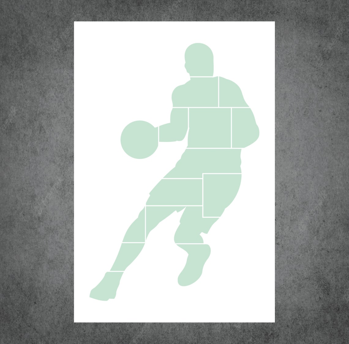 Basketball Photo Collage Template Canva Memorial Collage - Etsy