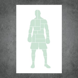 Boxing Sport Photo Collage Template Canva PDF | Memorial Collage 8x12 ...