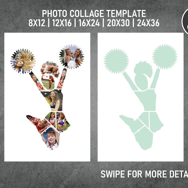 Cheerleader Collage Frame - Etsy