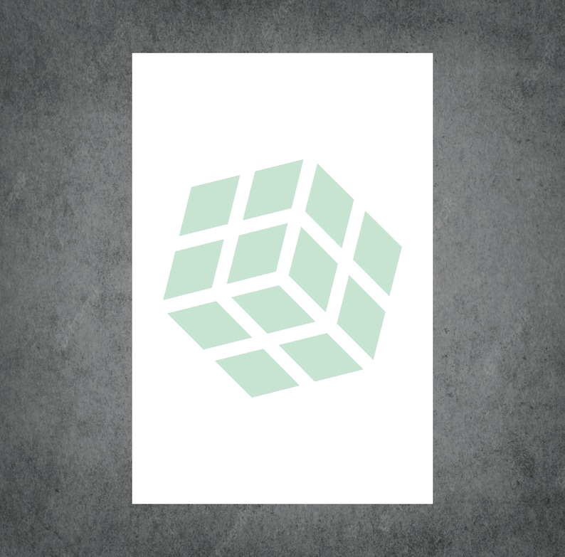 Rubik's Cube Photo Collage Template Canva PDF Memorial - Etsy