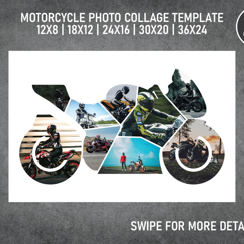Motorbike Photo Collage - Etsy