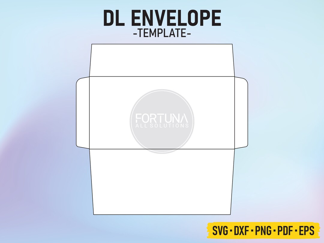 DL Envelope Template SVG Cut File Vector Cricut Png Dxf Eps - Etsy