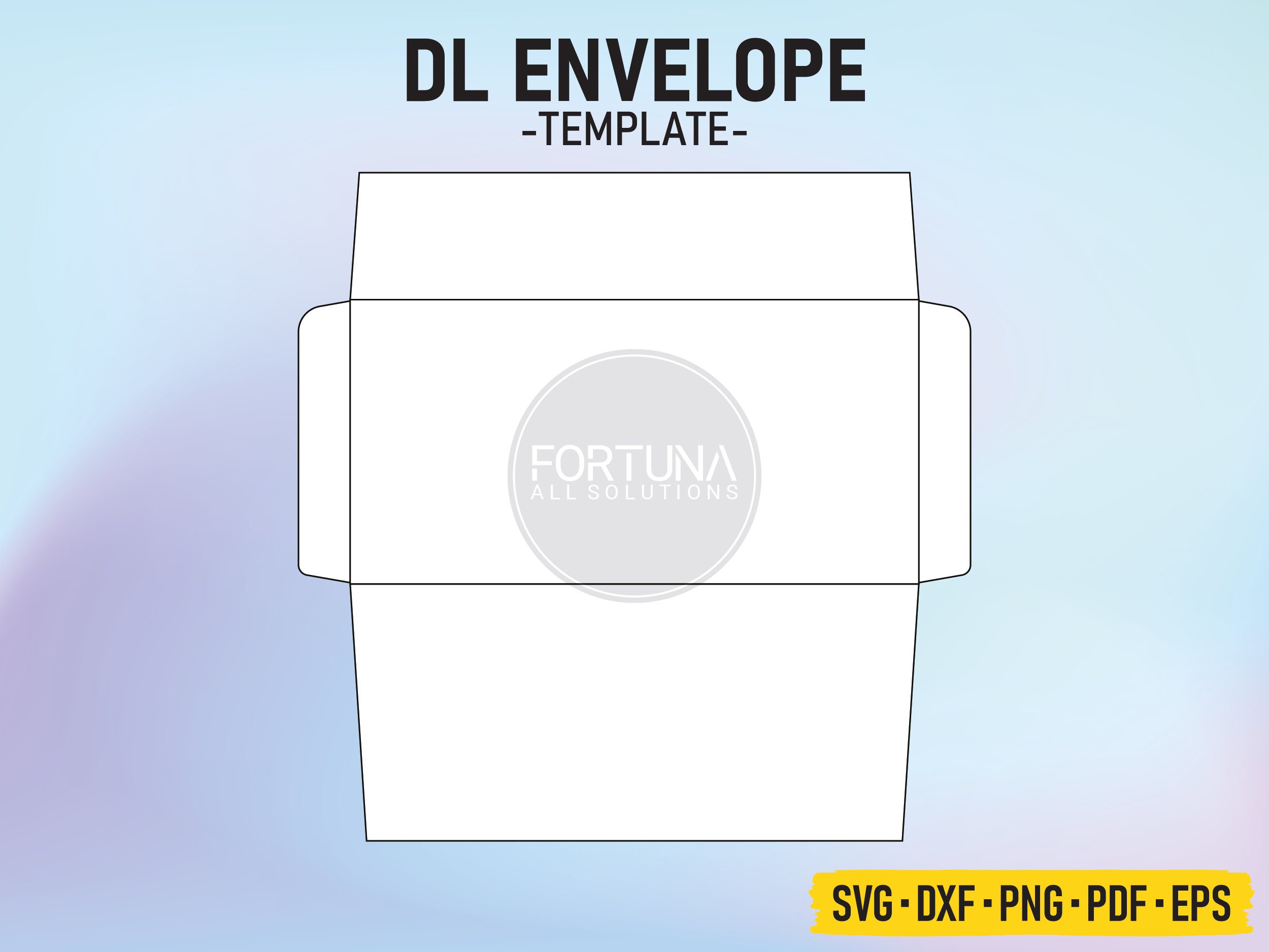 DL Envelope Template SVG Cut File Vector Cricut Png Dxf Eps - Etsy