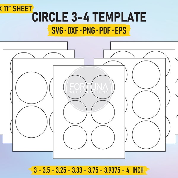3.5 Inch Circle Template - Etsy