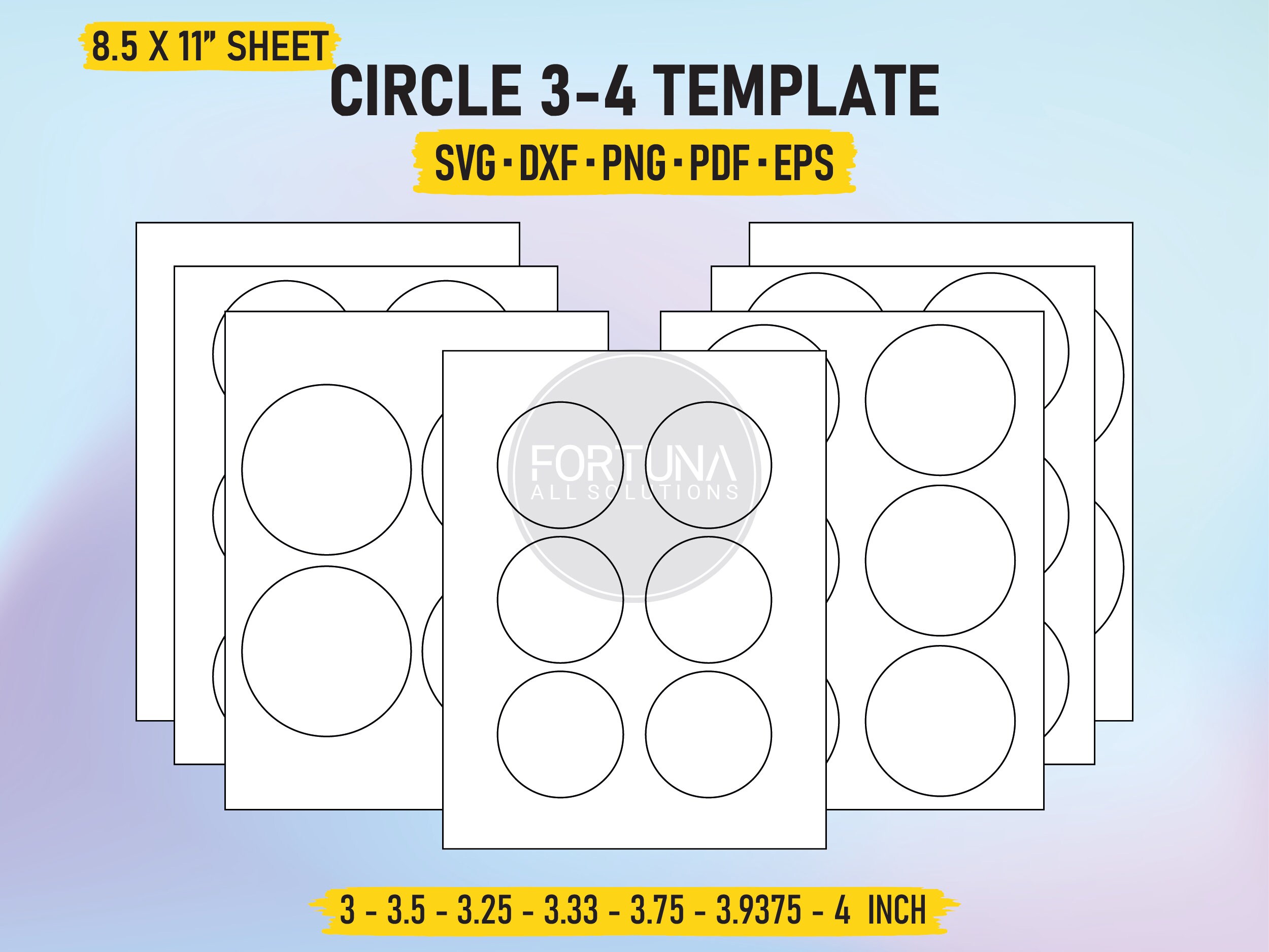 Circle Label 3 Inch | 3.25 Inch | 3.33 Inch | 3.5 Inch | 3.75 Inch | 3. ...