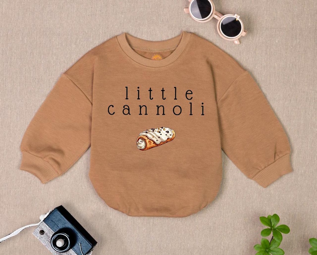 Little Cannoli Baby Outfit, Cute Food-themed Baby Clothes, Pastry ...