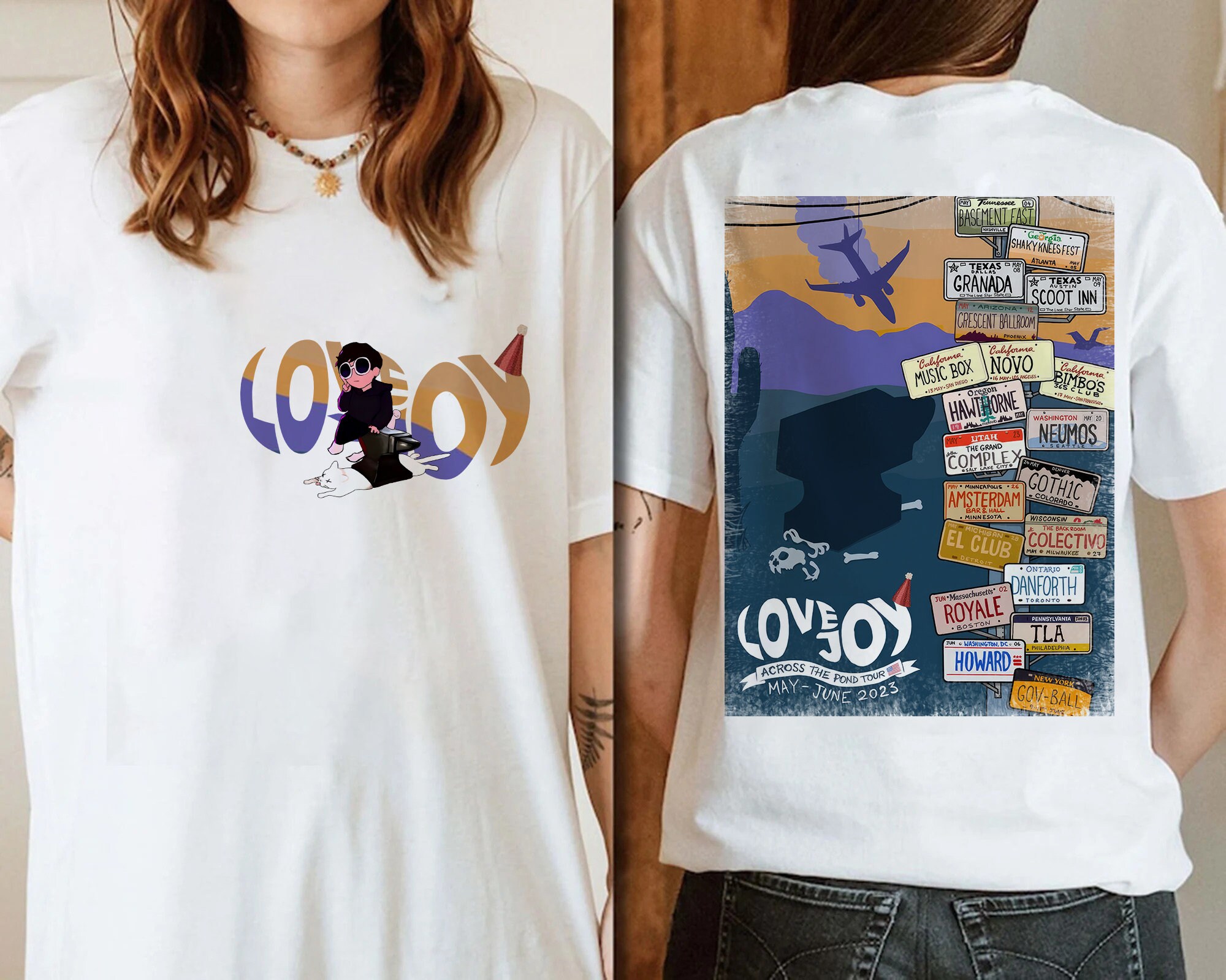 Lovejoy Tour Concert Shirt, Across The Pond Tour 2023 T Shirt sold by ...