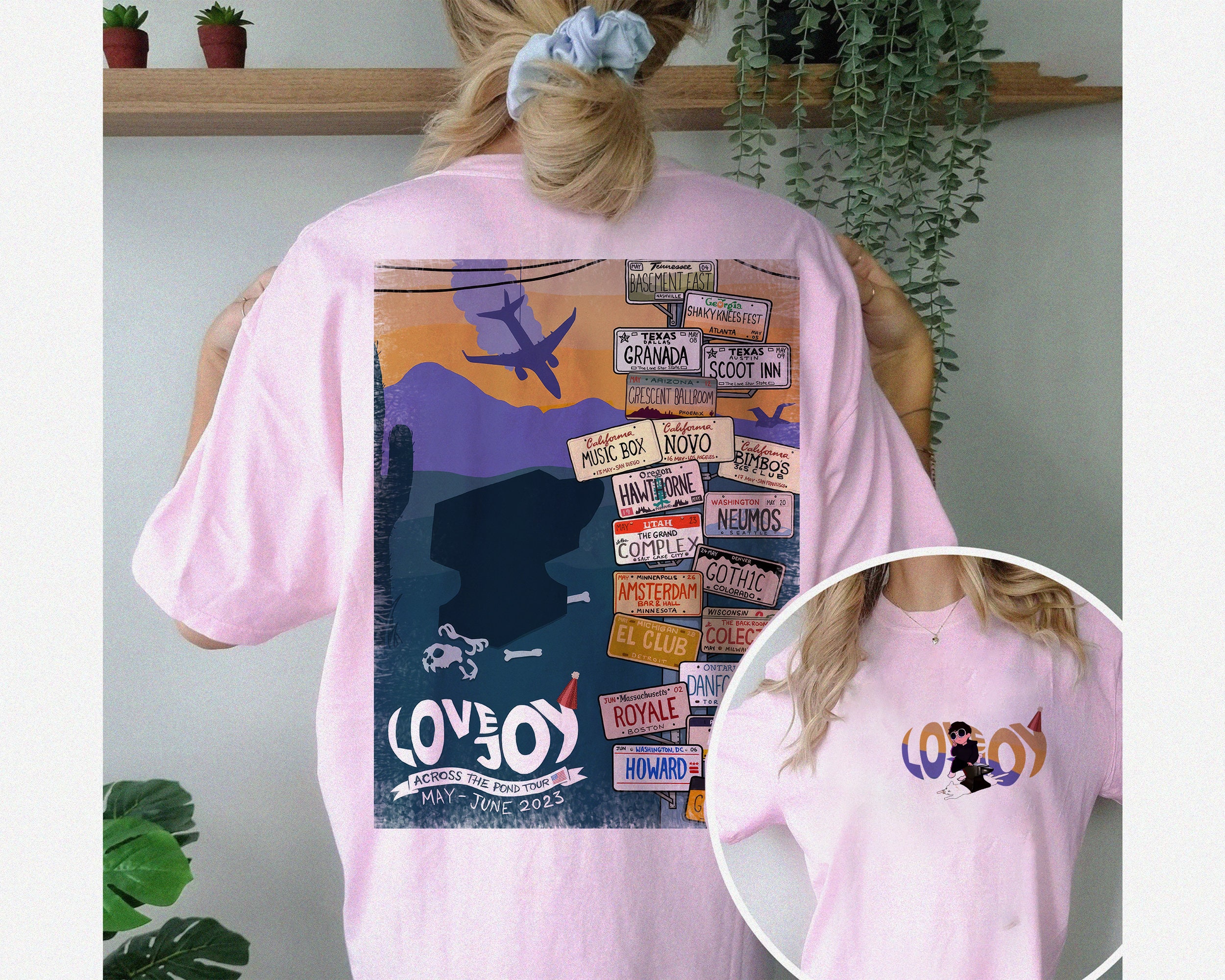 Lovejoy Tour Concert Shirt, Across The Pond Tour 2023 T Shirt sold by ...