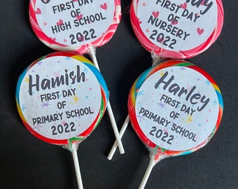 Back to School Lollipop Tag - Etsy