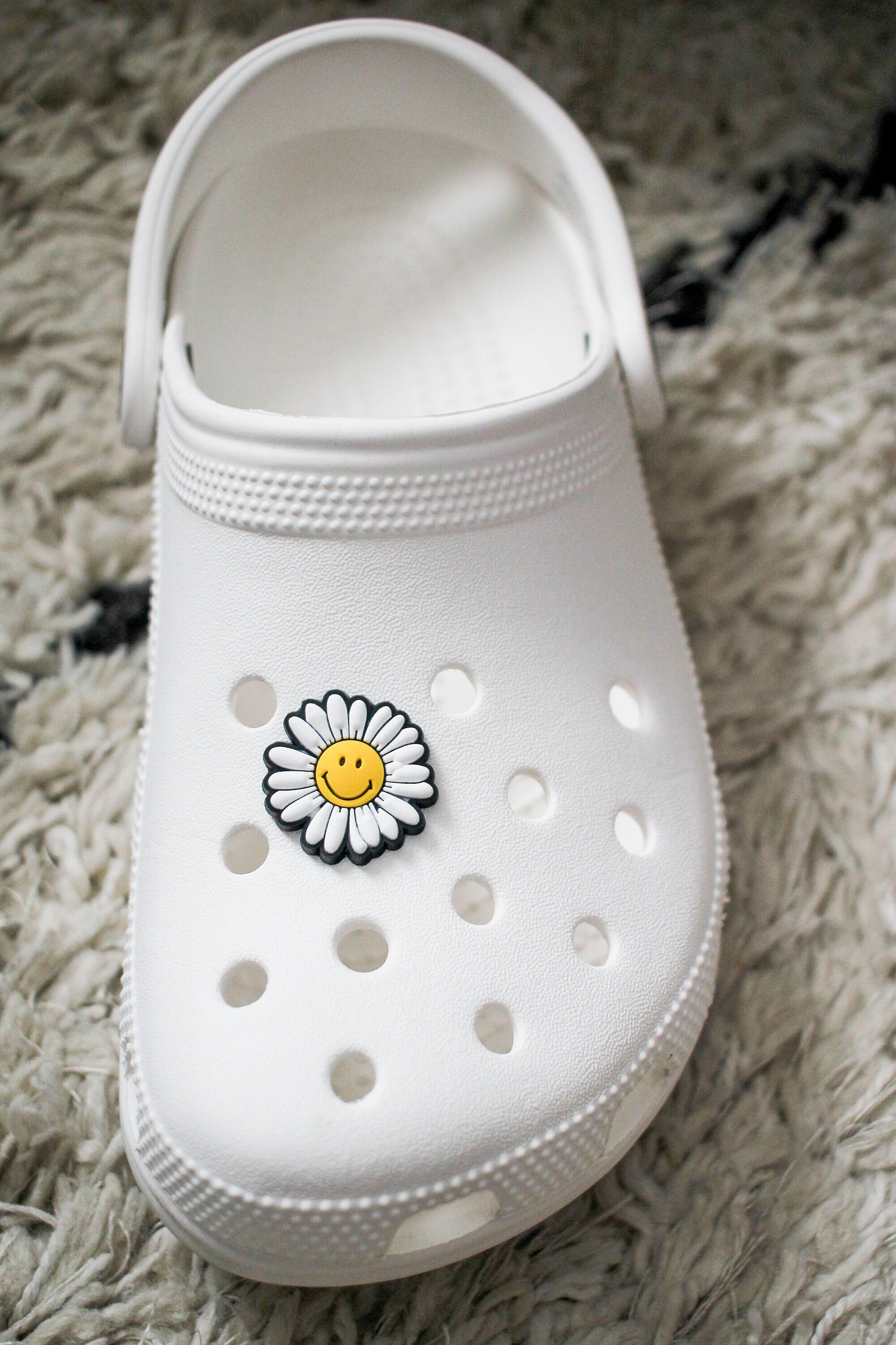Daisy Smile Happy Face Croc Shoe Charms - Etsy