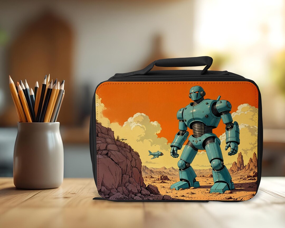 Sci-fi Robot | Insulated Lunch Box / Lunch Bag | Back to School ...