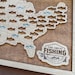 Fishing Bucket List, CUSTOM the ORIGINAL Viral Fishing Map, Travel Map ...