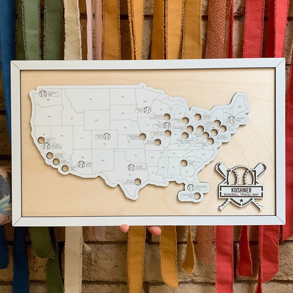 Baseball Park Map - Etsy