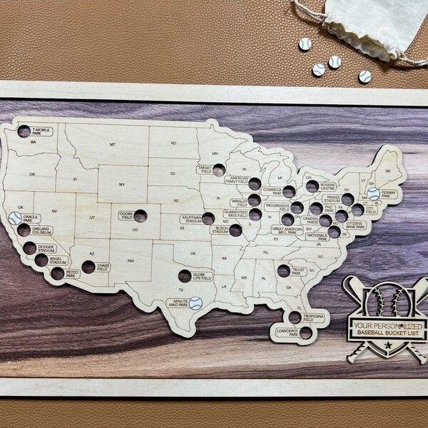 Bucket List Map - Etsy