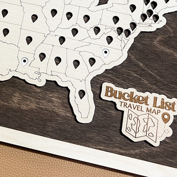 Bucket List Map - Etsy