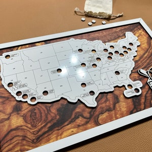 The ORIGINAL Tiktok Viral Custom PREMIUM Bucket List Map, Choose Your ...