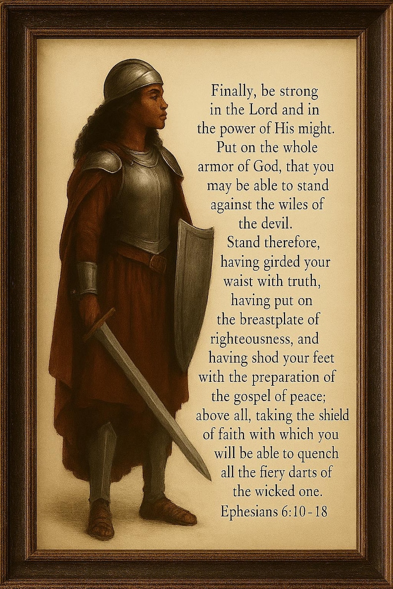 Armor of God Print, Ephesians 6, Christian Home Decor (digital Download ...