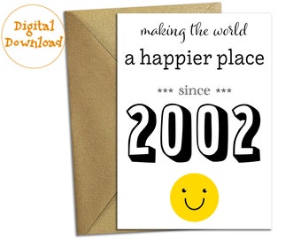 2002 Birthday Card - Etsy