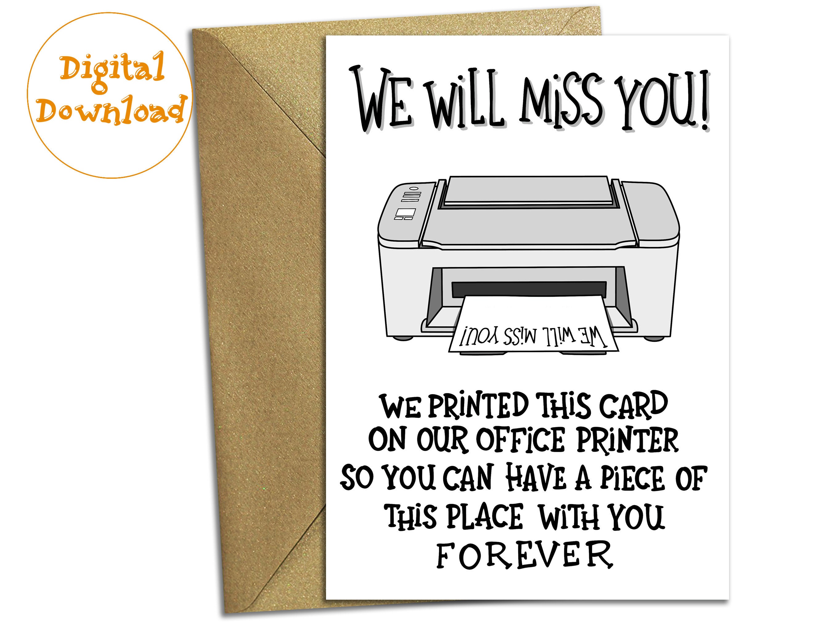 We Will Miss You Card. Happy Retirement or Moving Away Congrats ...