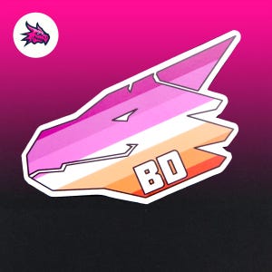 Authentic Bad Dragon Logo Sticker: Glossy or Matte Finish - Etsy