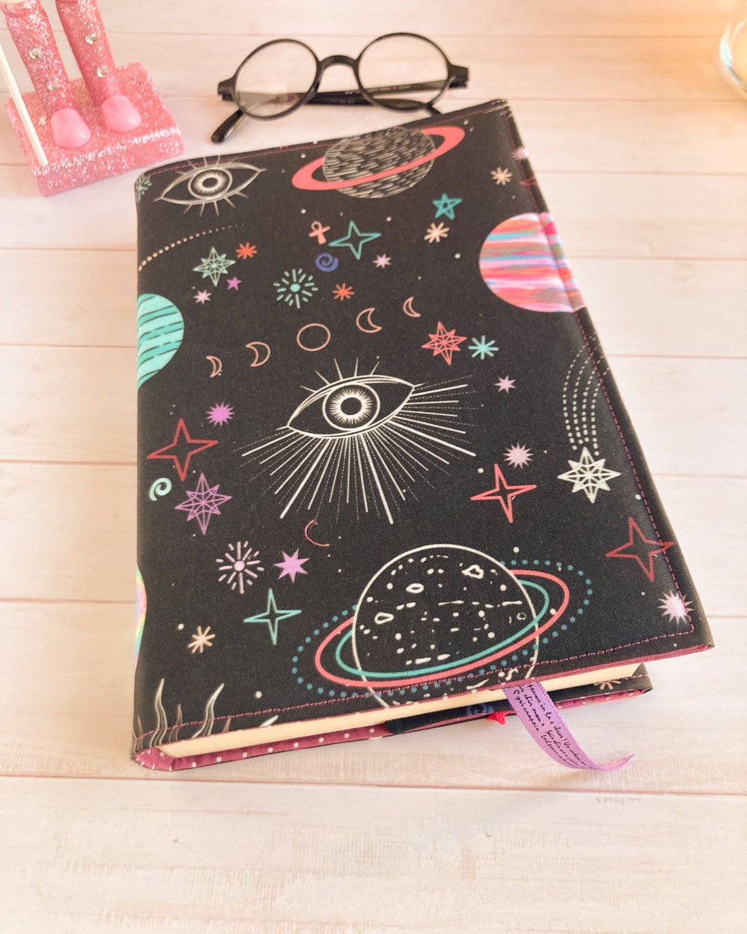 Planets Adjustable Book Cover, Stars Booksleeve, Book Sleeve With ...