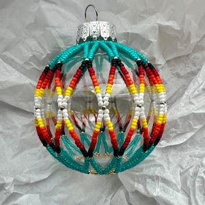 Christmas Beaded Ornaments Indigenous Navajo Native American Western ...