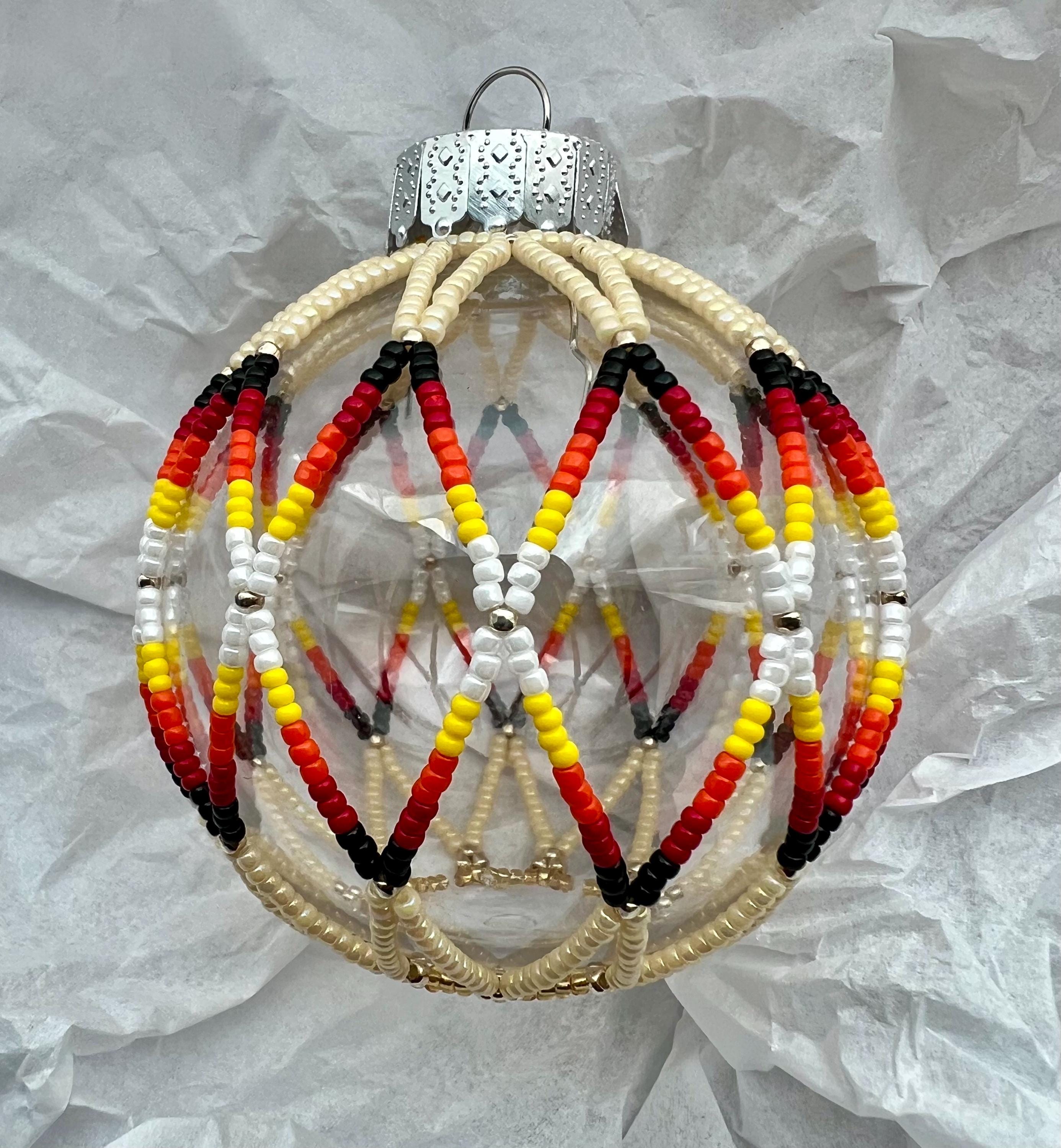 Christmas Beaded Ornaments Indigenous Navajo Native American Western ...