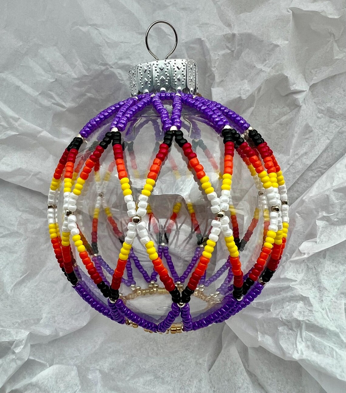 4 Piece Set Christmas Beaded Ornaments Indigenous Navajo Native ...