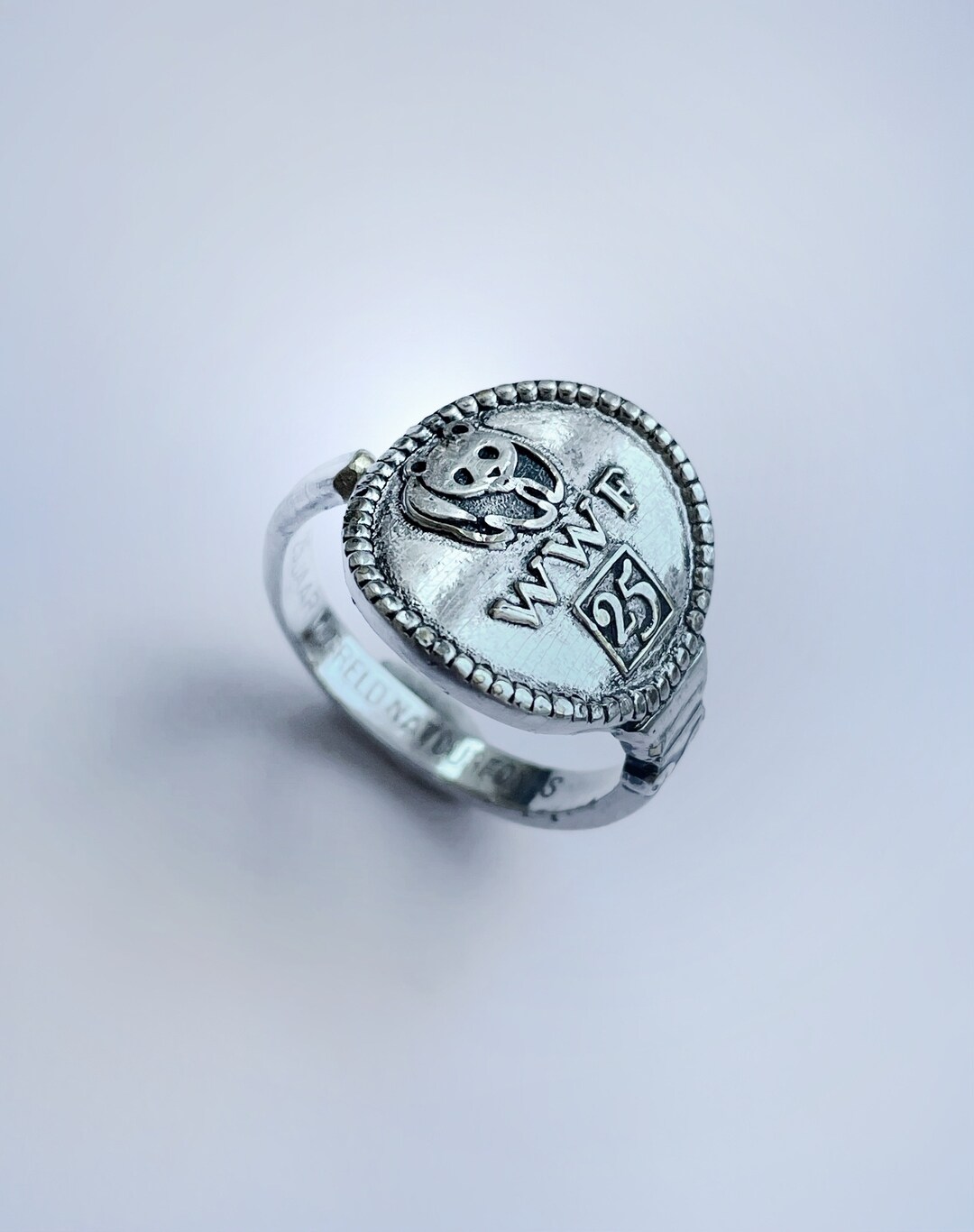 WWF Ring Wold Wide Fund Ring Panda Ring WWF Silver Jewelry - Etsy