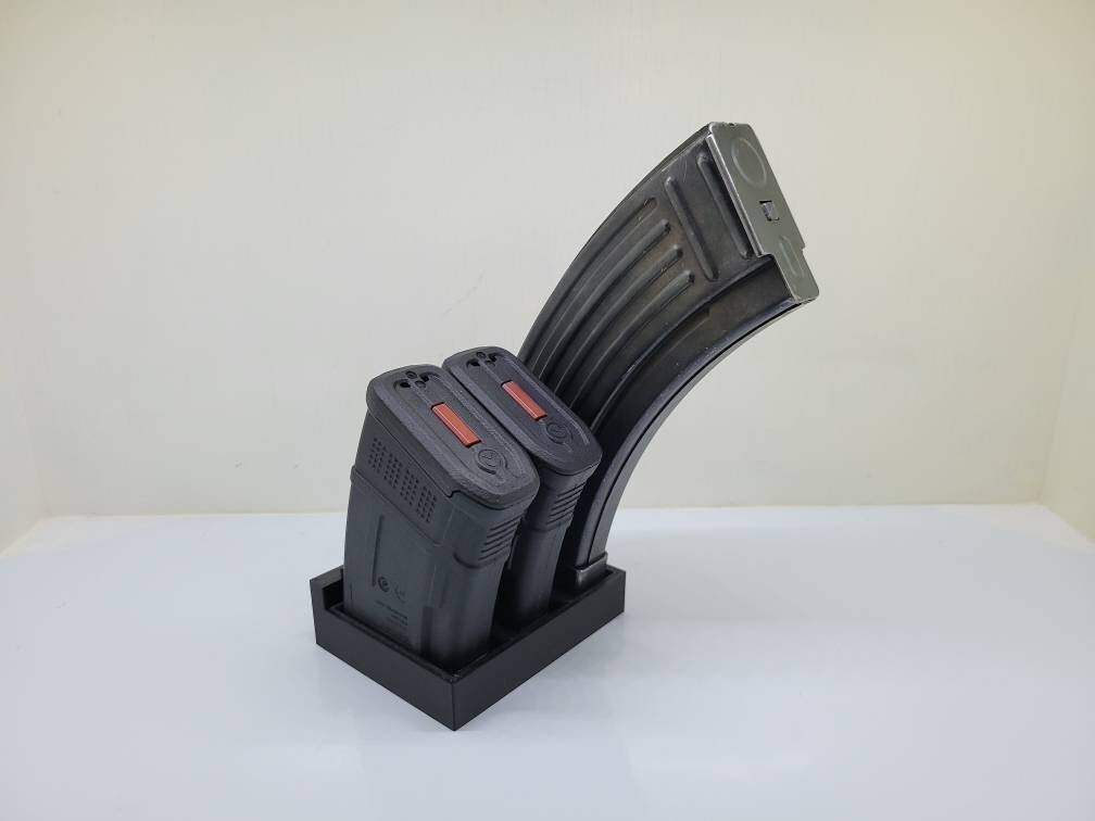 AK-47 Magazine Storage Rack Wall Bracket Stand Safe Mag Holder 7.62x39 ...