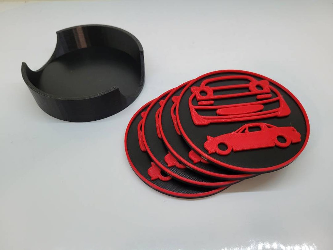 Set of 4 Mazda MX-5 Miata Drink Coasters With Holder / Cup Mat Pad - Etsy