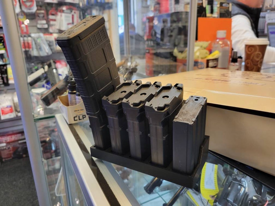 AR-15 Magazine Storage Rack Wall Bracket Stand Safe Mag Holder - Etsy