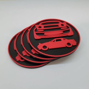 Set of 4 Mazda MX-5 Miata Drink Coasters With Holder / Cup Mat Pad - Etsy