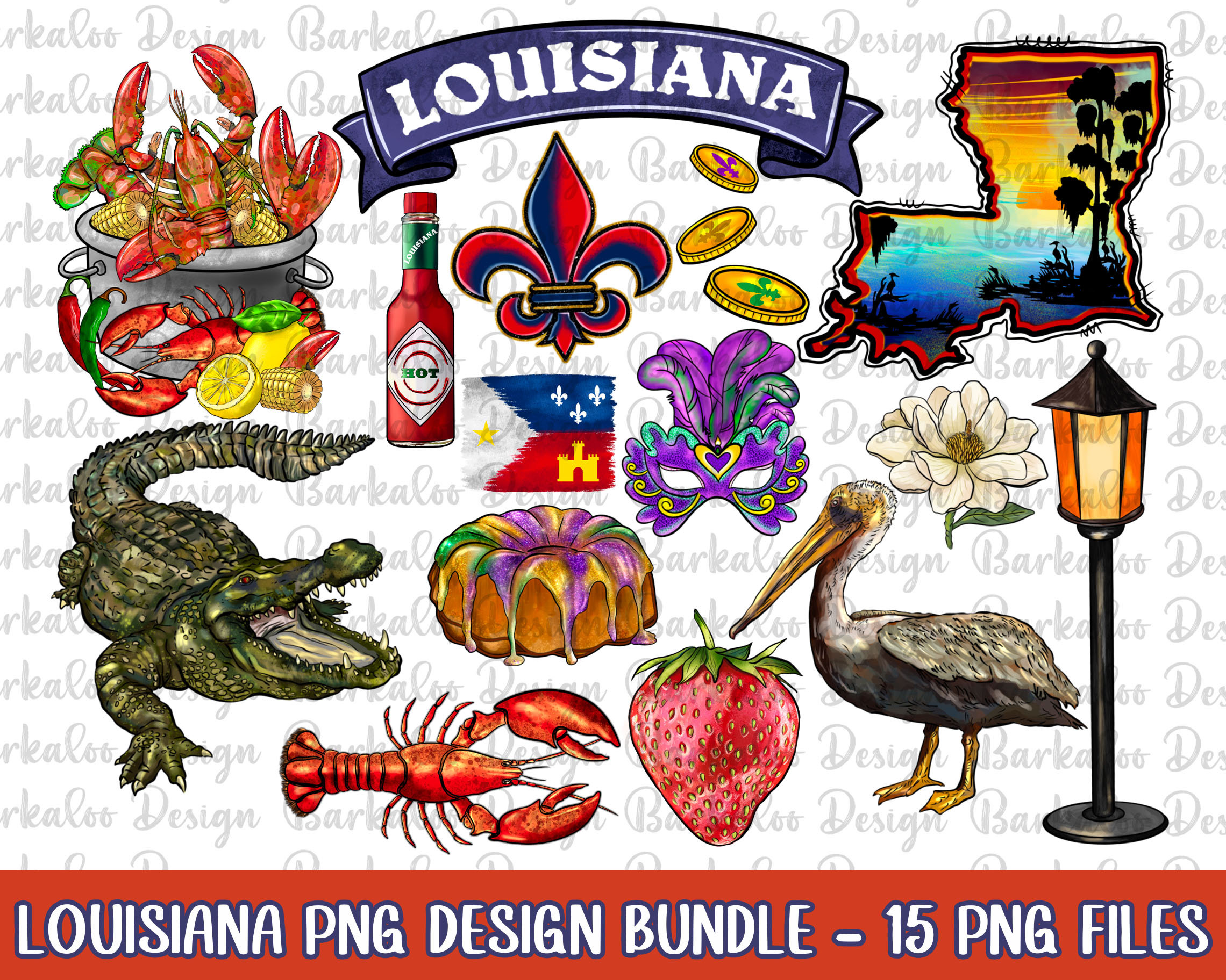 Louisiana Png Sublimation Design Bundle Hand Drawn Louisiana - Etsy Ireland