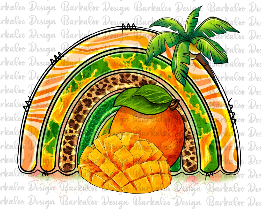 Western Mango Rainbow Png Sublimation Design, Mango Rainbow Png ...