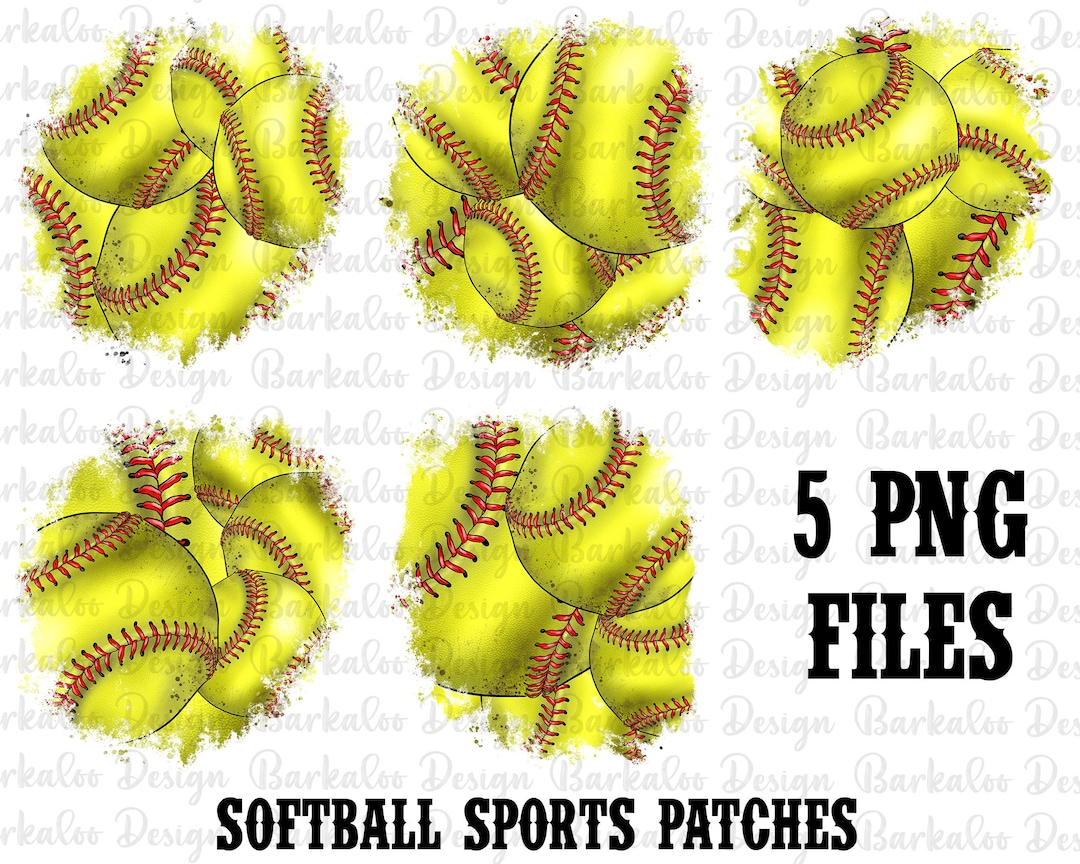 Softball Patch PNG Bundle Sublimation Design, Sports Patches,western ...