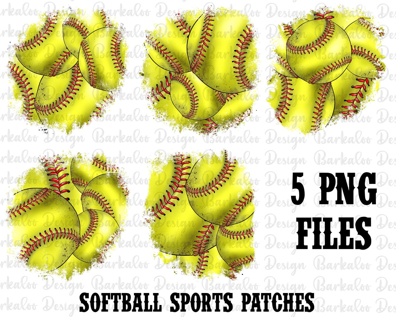 Softball Patch PNG Bundle Sublimation Design Sports - Etsy